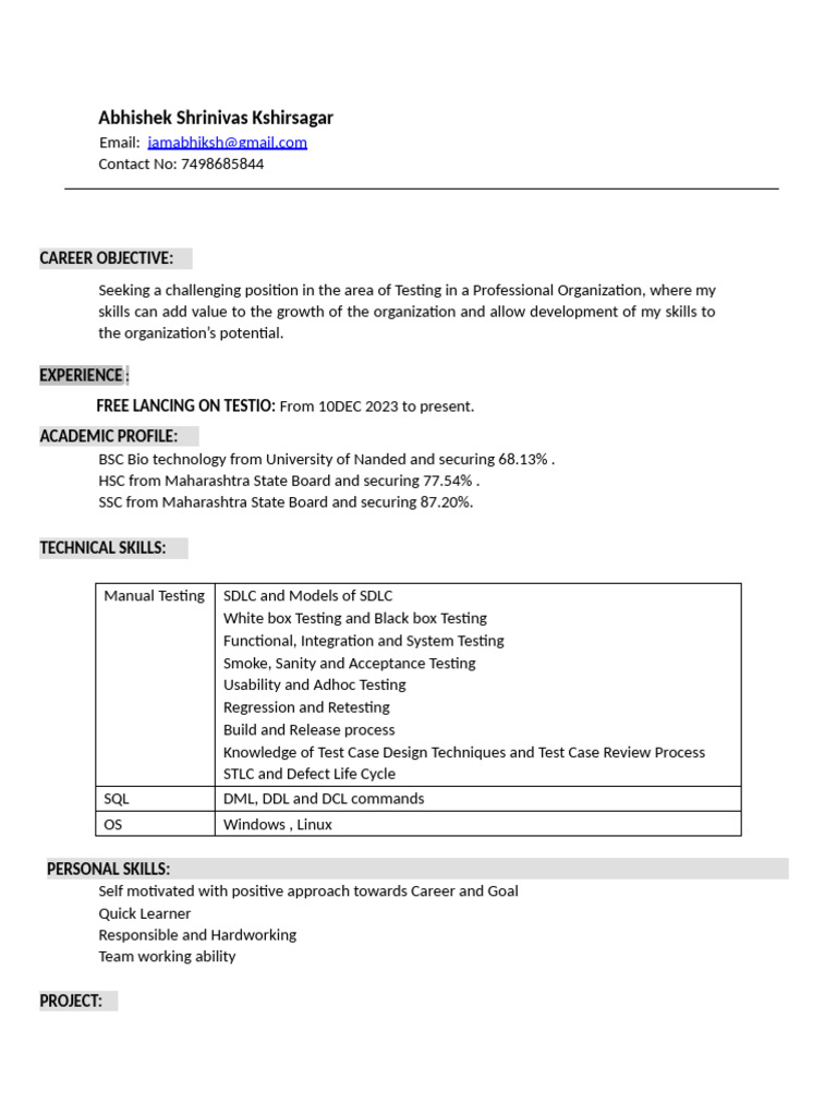 Resume Iamabhiksh@gmail | PDF | Computer Science | Systems Engineering