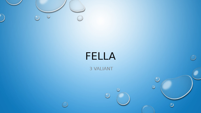 FELLA | PDF