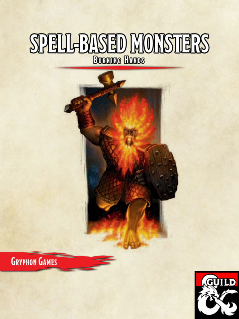 Burning Hands: Spell-Based Monster Guide | PDF