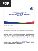 04 RA 7394 Consumer Act of The Philippines 08.11.25 | PDF | Consumer ...