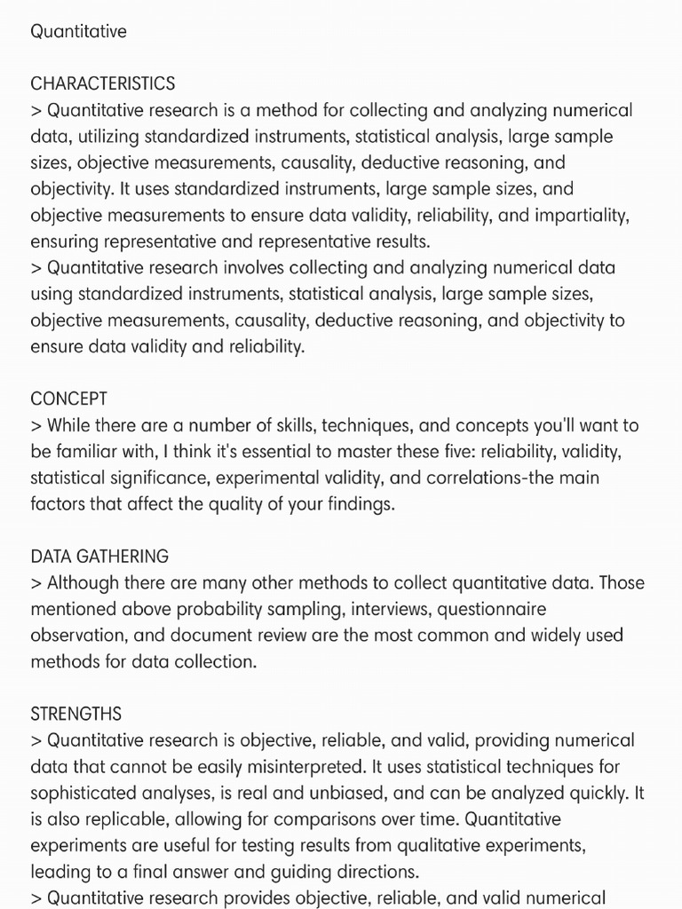 Quantitative Research | PDF