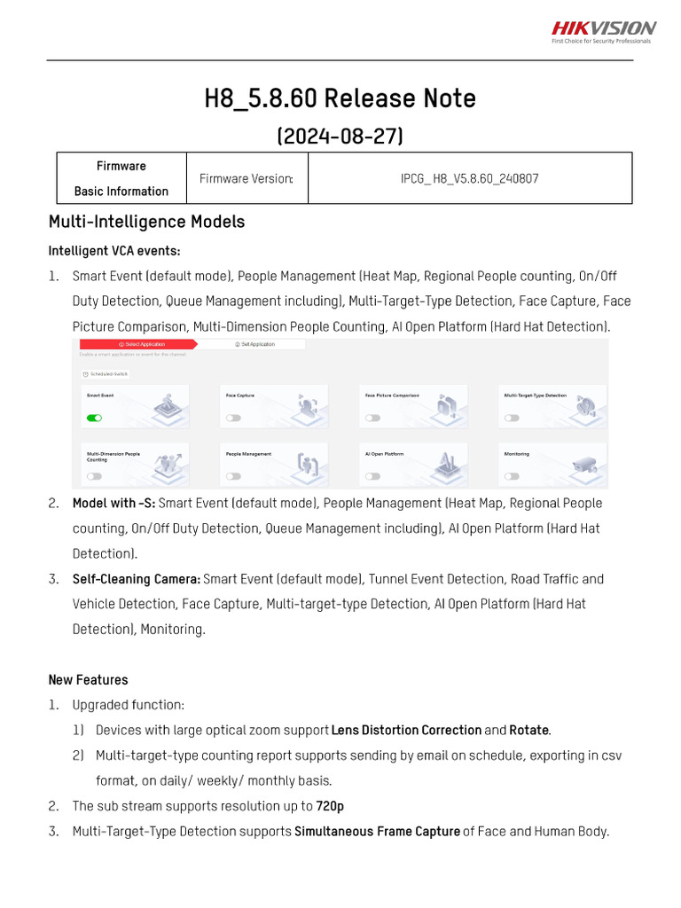 Releasenote/H8 5.8.60 Release Note | PDF