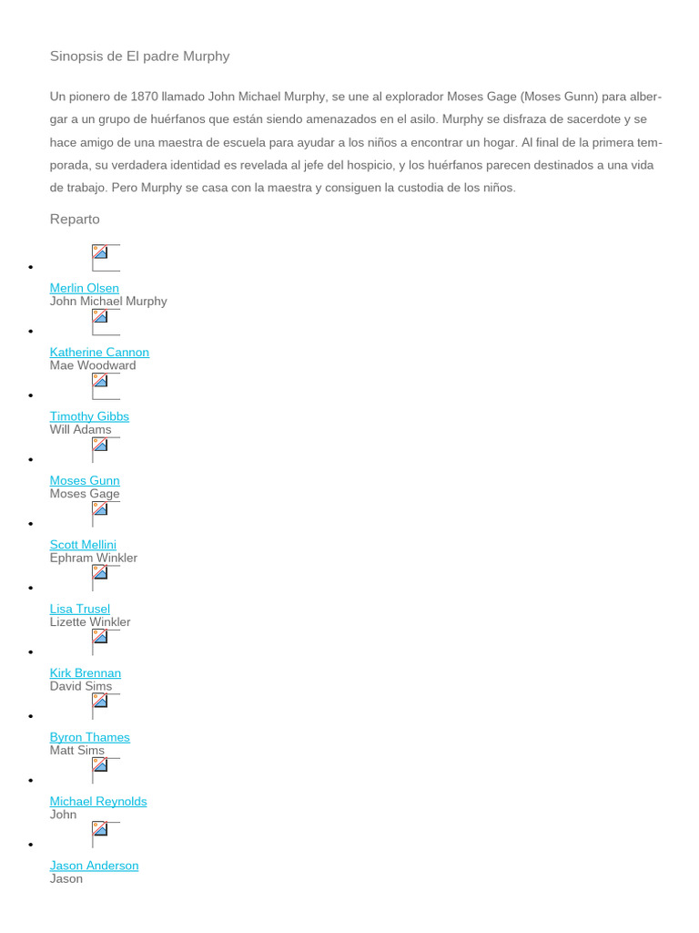 Sinopsis de El Padre Murphy | PDF