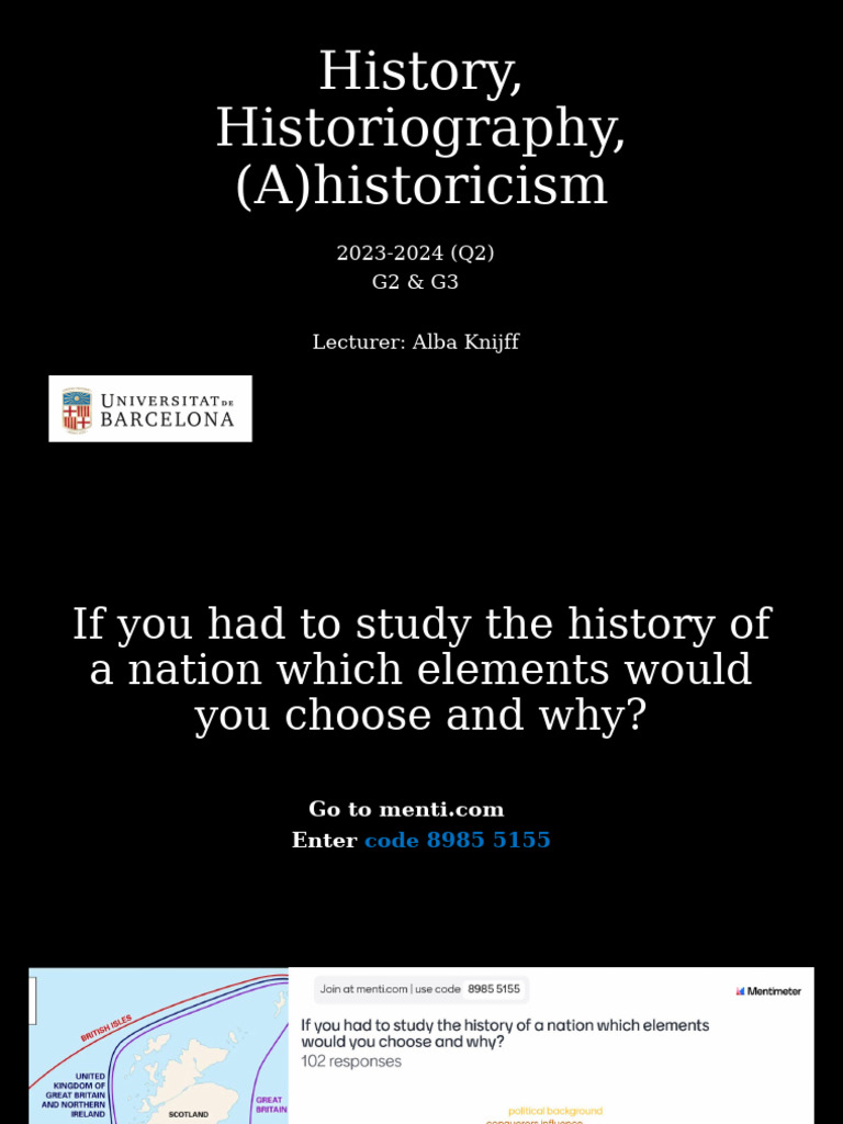 Historiography and Historicism Insights | PDF | Historiography | Historian