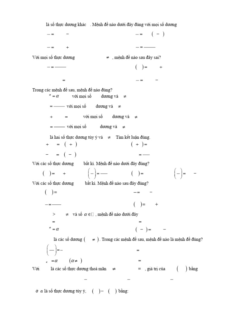 LOGARIT LỚP 11 | PDF