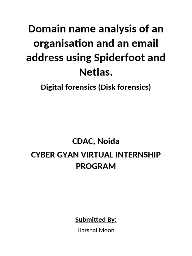 Project Report Cyber Gyan Virtual Internship | PDF | Information Age ...