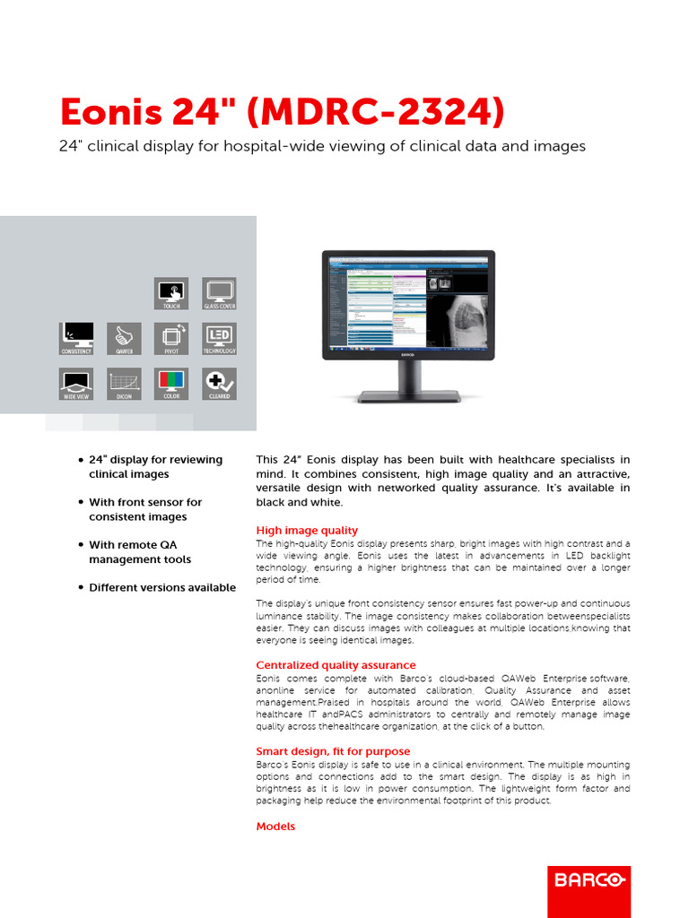 Monitor Eonis 24_ (MDRC-2324) | PDF | Usb | Pixel