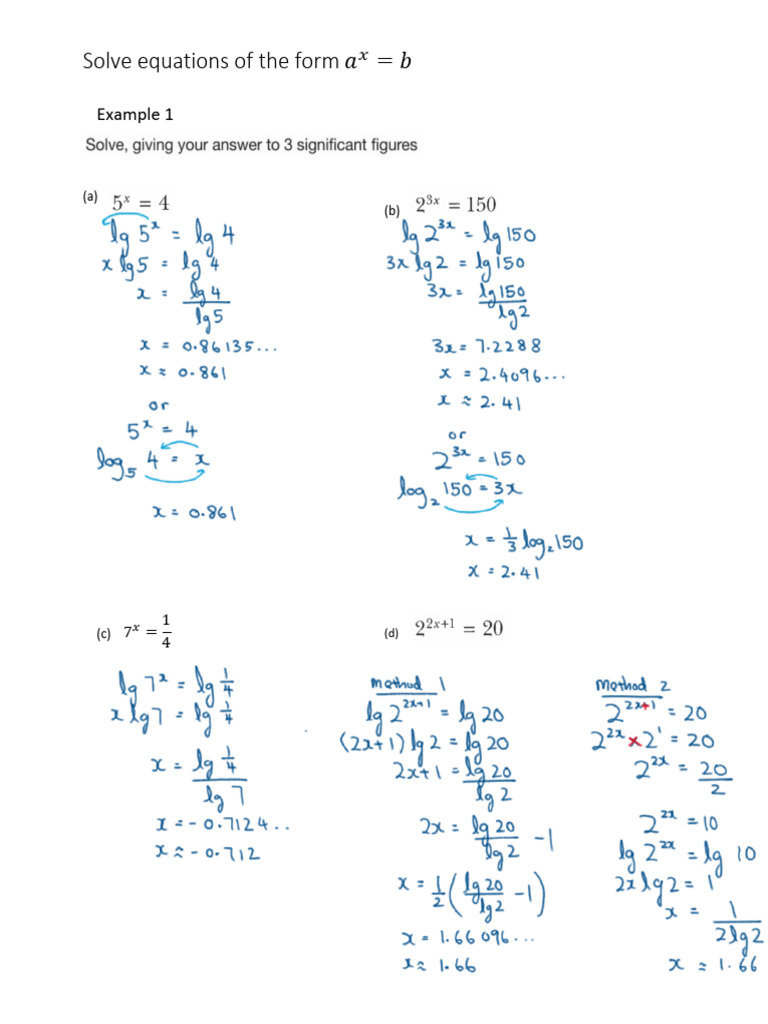 Solve Equations of The Form Axb | PDF