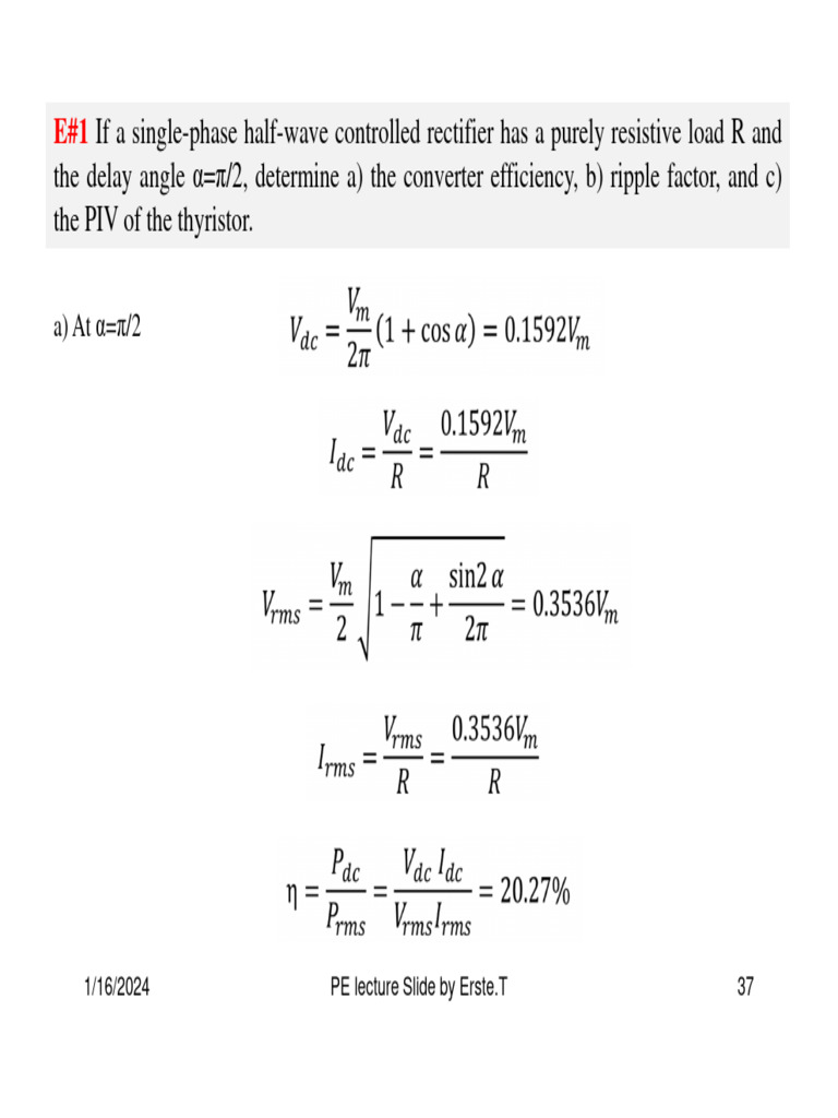 PE - Lecture - at - CH - 2.part2.ppt (Compatibility Mode) | PDF | Rectifier | Electronics