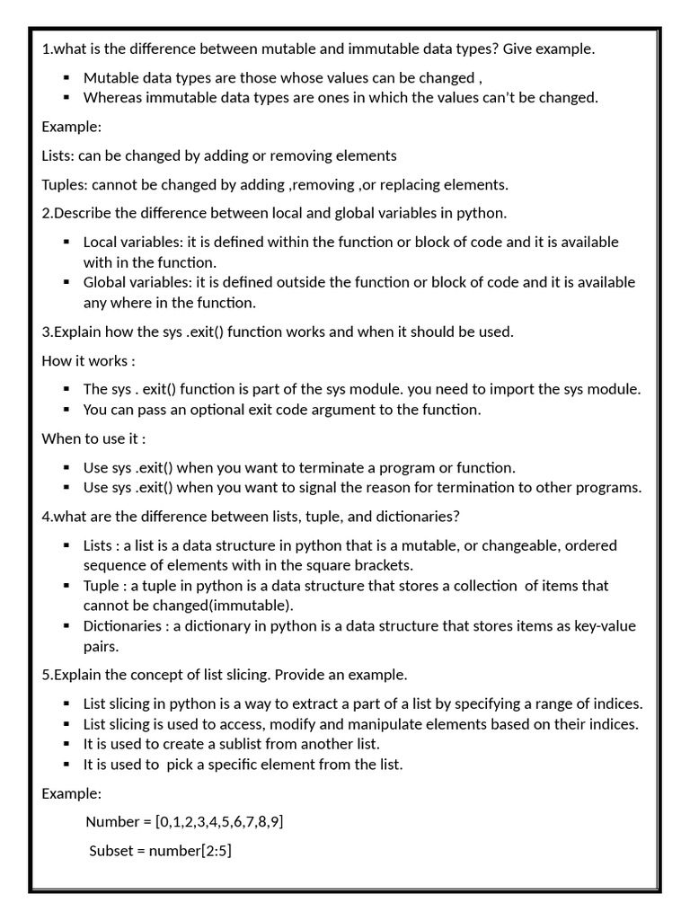 python viva | PDF | Class (Computer Programming) | Method (Computer ... python viva | PDF | Class (Computer Programming) | Method (Computer ...