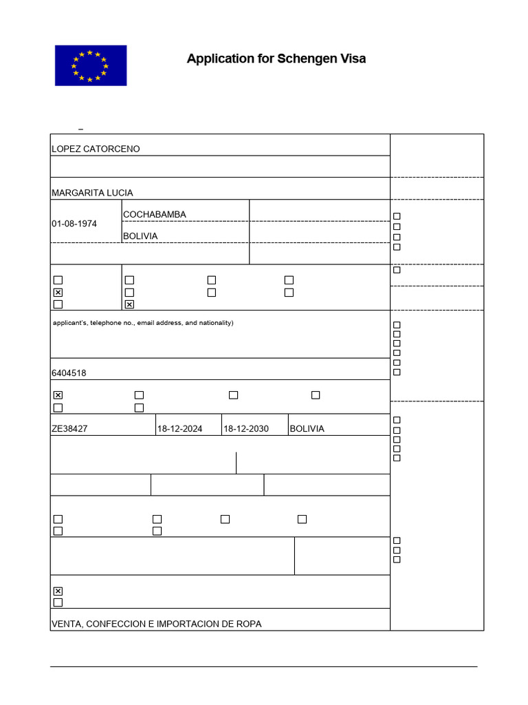 Schengen Visa Application Form Guide | PDF | Travel Visa | Passport