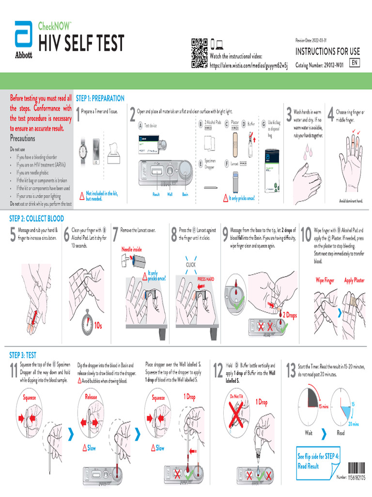 S3 File Public Report For CheckNOW HIV SELF TEST (PQDX 048 | PDF