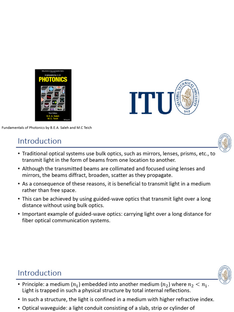 6-Guided Wave Optics (465E) | PDF | Waveguide | Optics