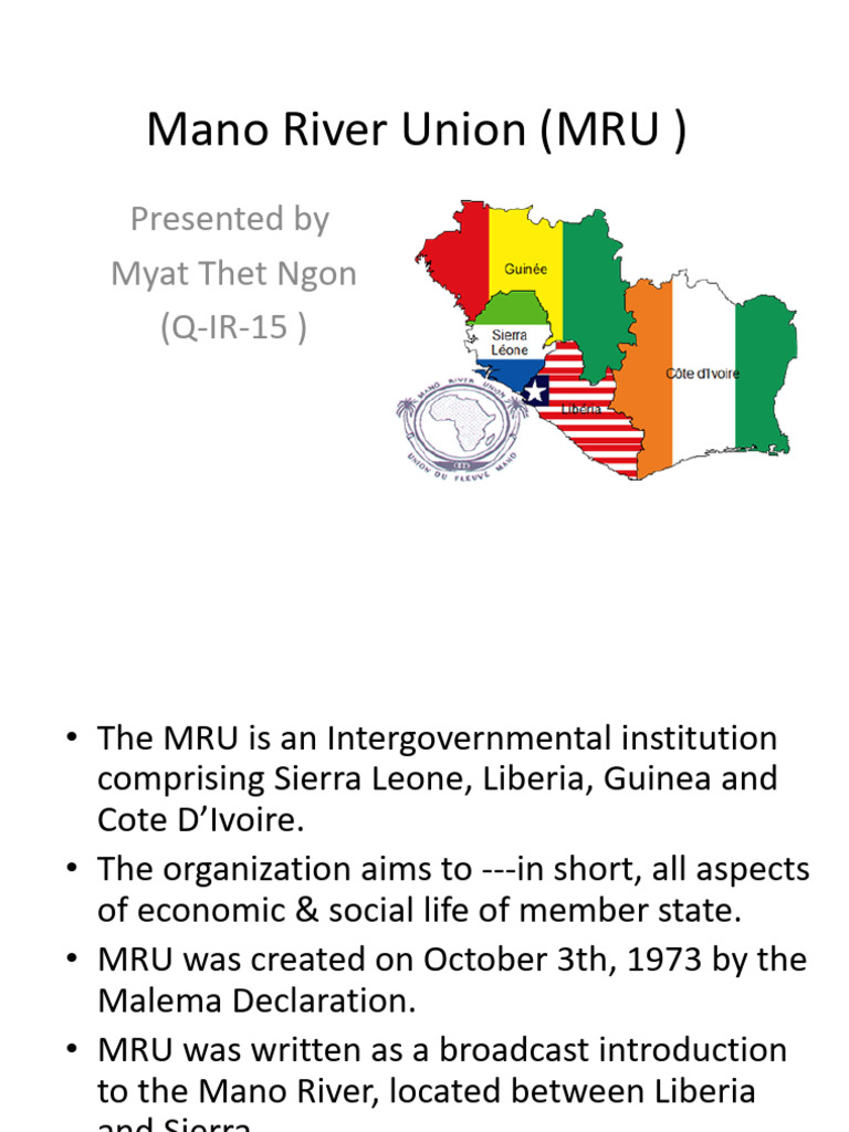 Mano River Union (MRU ) | PDF