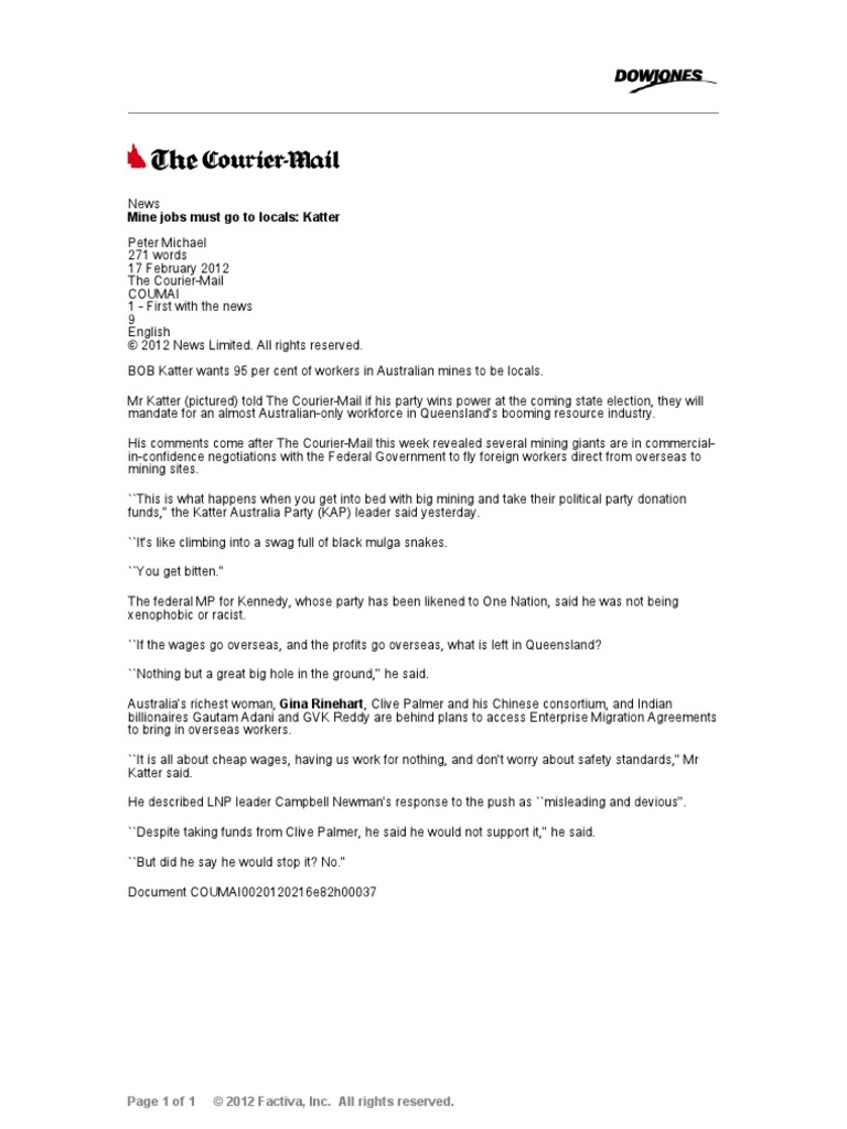 Bob Katter Flies The Flag | PDF
