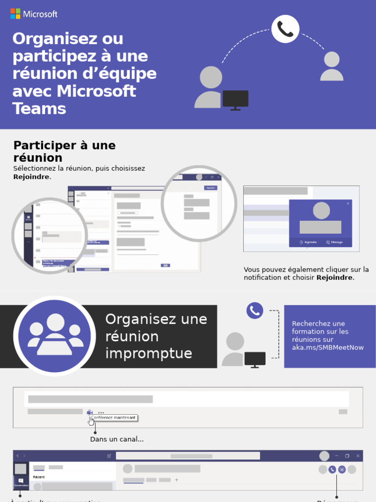 Réunions d'équipe avec Microsoft Teams | PDF | Microsoft | Logiciel