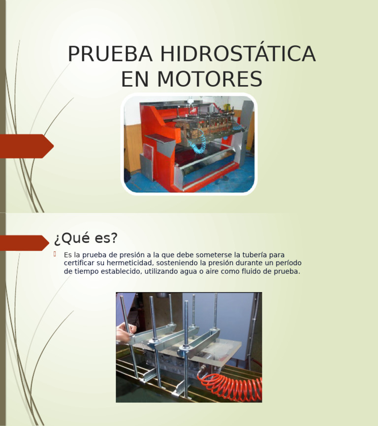 Prueba Hidrostática - Exposicion | PDF