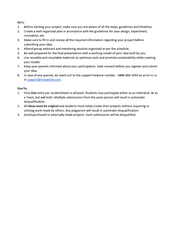 Project Submission Guidelines and Tips | PDF