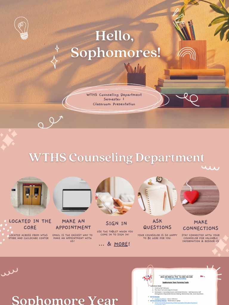 Sophomore Year Lesson 1 | PDF