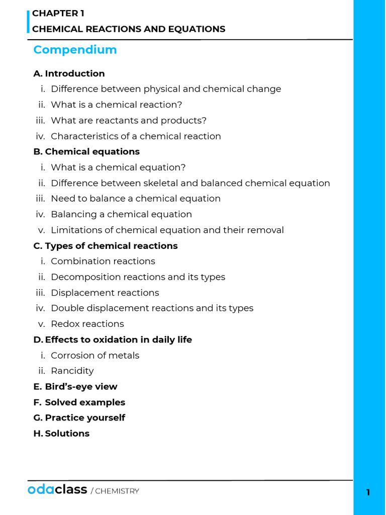 Chemical Reactions and Equations Guide | PDF | Chemical Reactions | Redox