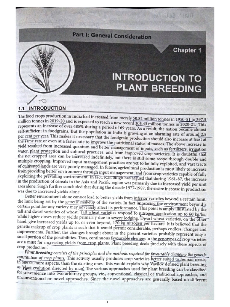 Plant Breeding | PDF