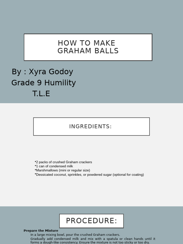 Easy Graham Balls Recipe | PDF