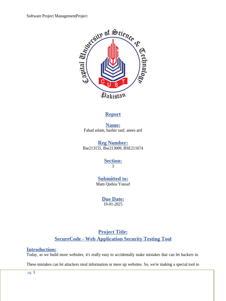 project spm | PDF | Computer Security | Security