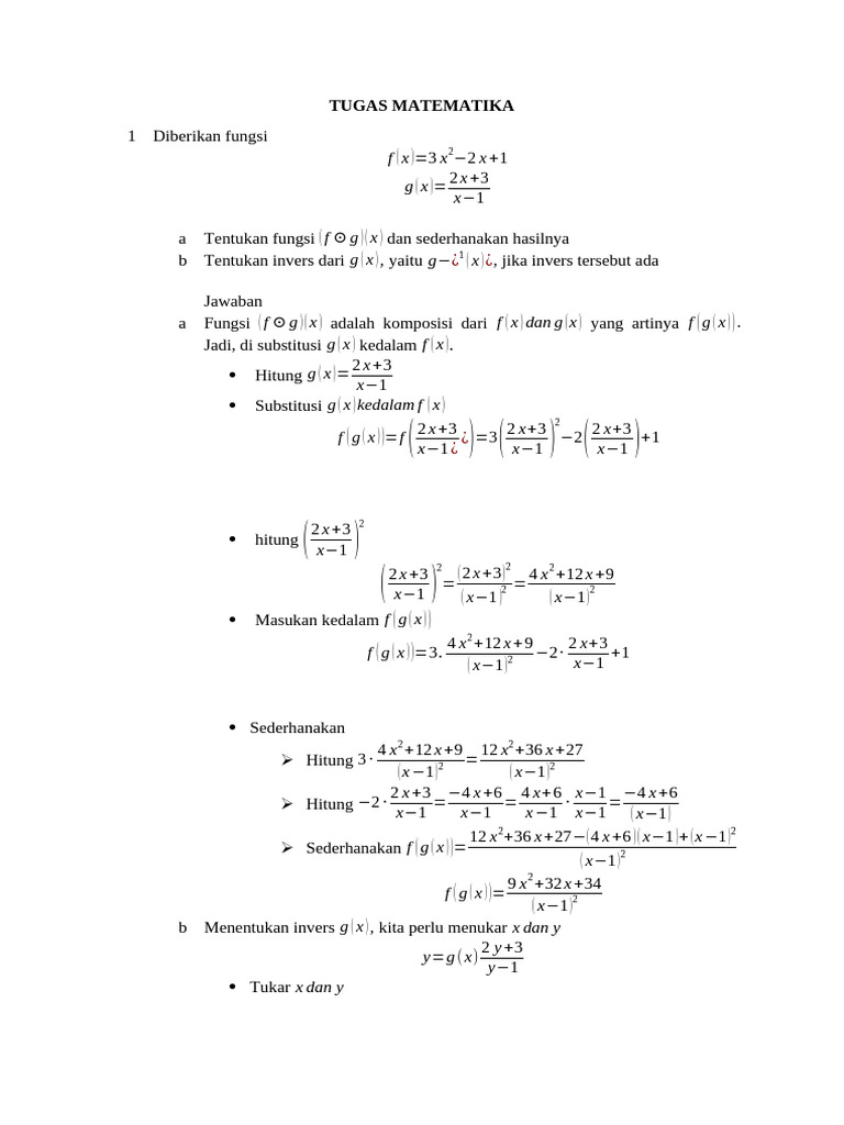 Tugas Matematika Irfan Hilmi | PDF