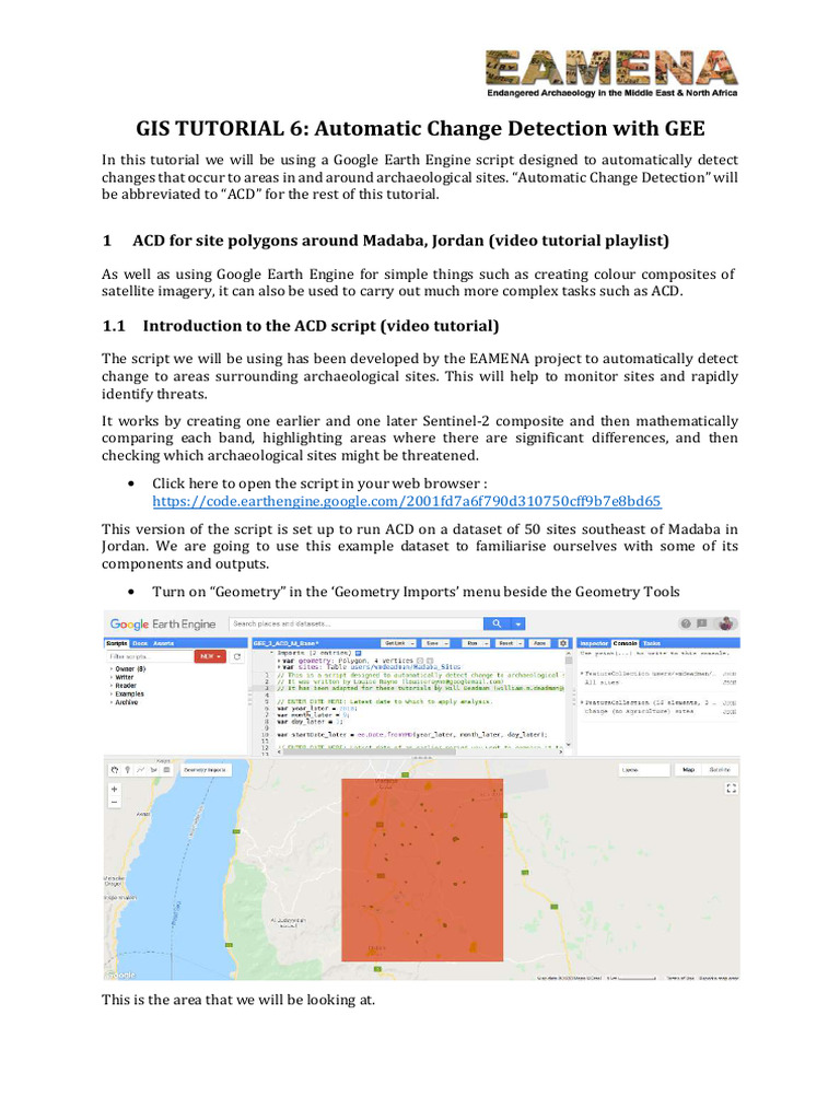 Change Detection GEE | PDF | Geographic Information System | Software