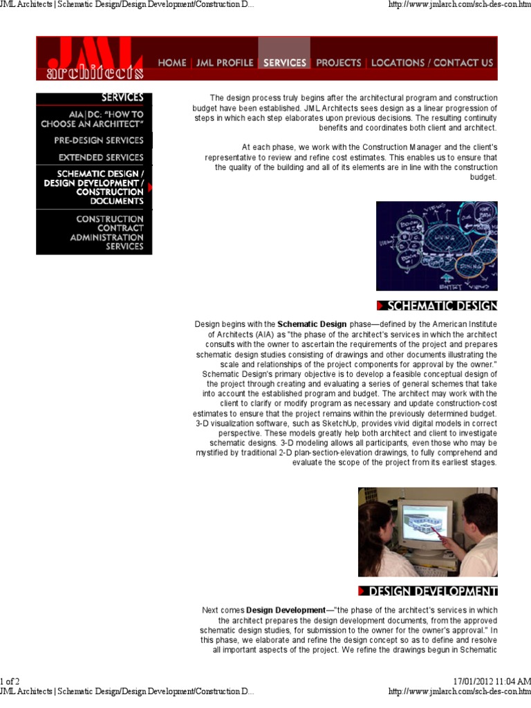 Schematic Design - Design Development - Construction Documents | PDF | Architect | Construction ...