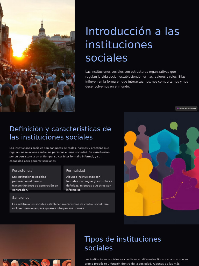 Introduccion A Las Instituciones Sociales | PDF | Institución | Sociedad