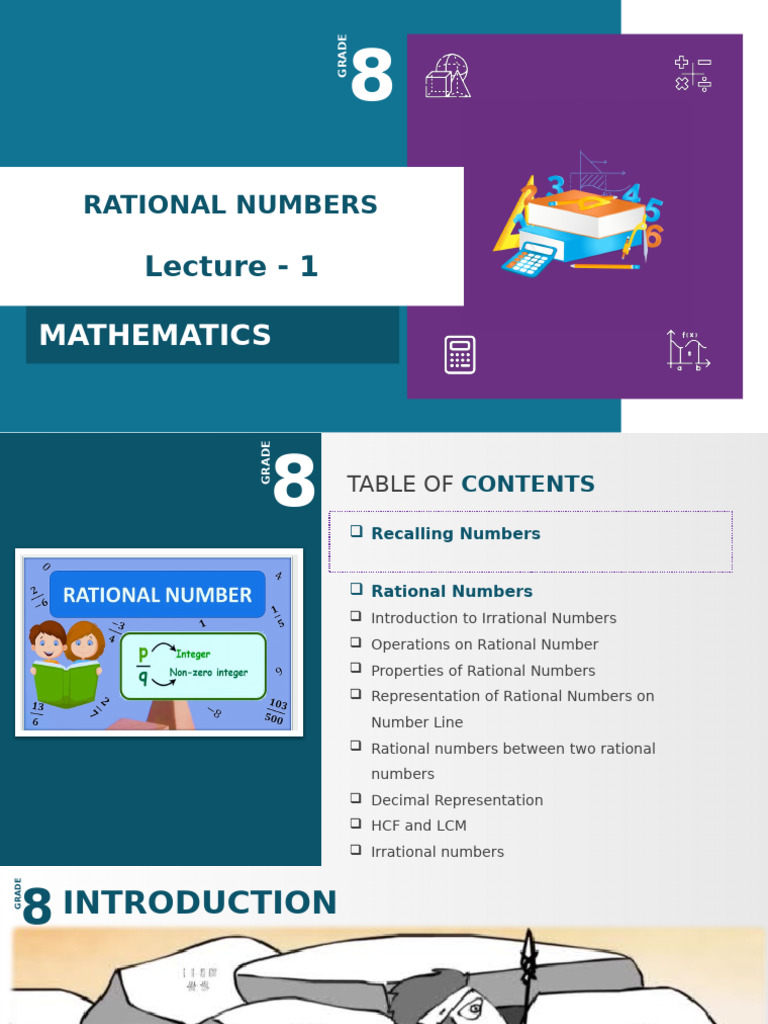 Properties of Rational Numbers Chart | PDF | Numbers | Integer