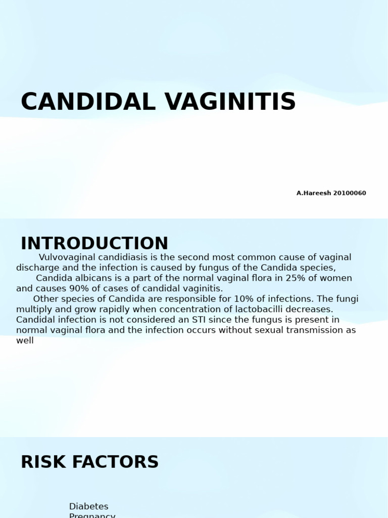Understanding Candidal Vaginitis Symptoms | PDF