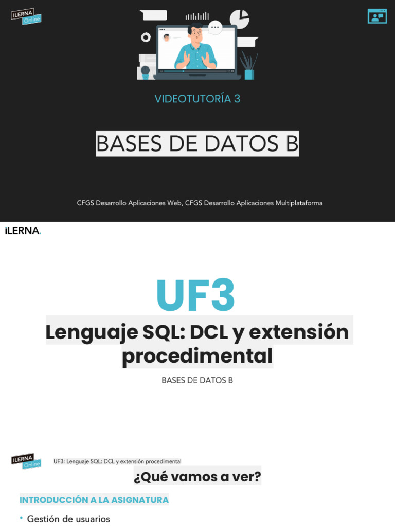 VT3 - Gestión Usuarios Introducción PLSQL | PDF | Bases de datos | Ingeniería de software