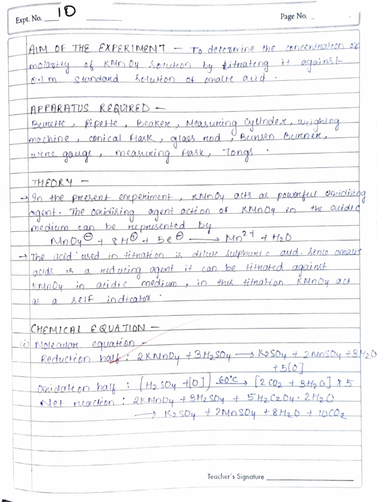 Chemistry Practical Class 12_part 2 | PDF