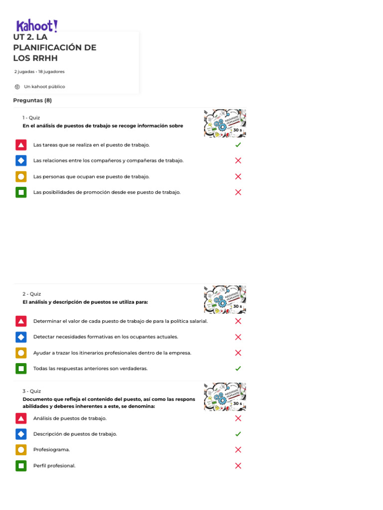 Preguntas Kahoot | PDF | Empleo | Business