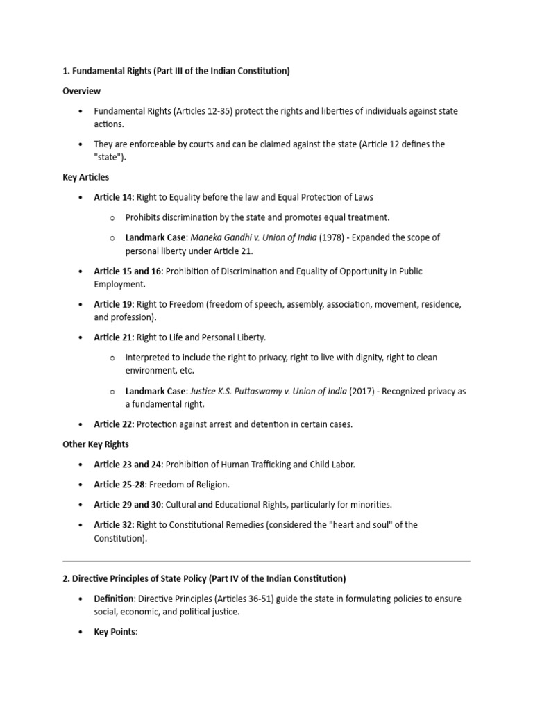 Short Notes Constitutional Law | PDF | Pardon | Legal Documents