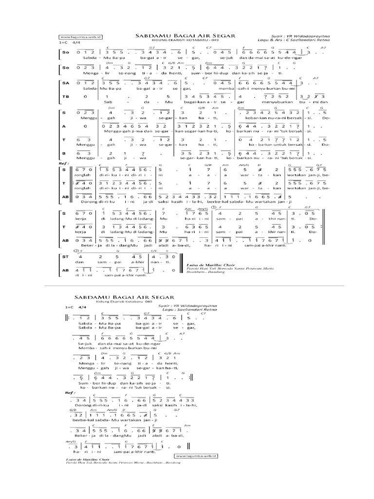 Sabdamu Bagai Air Segar | PDF