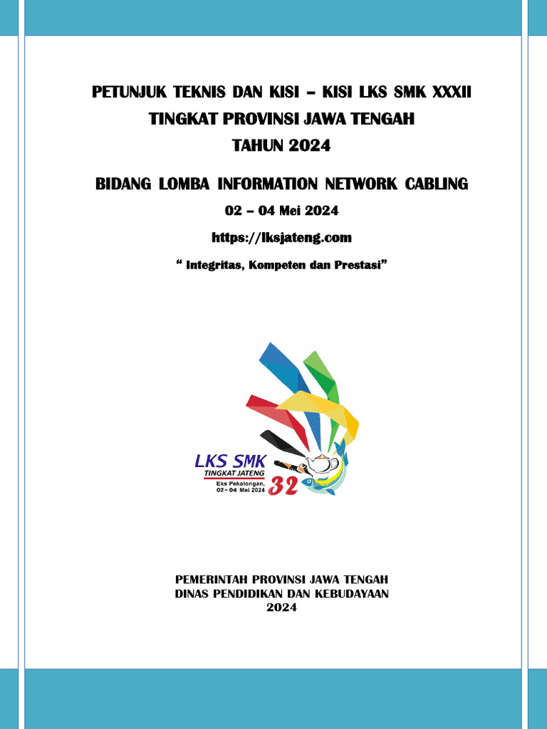 Kisi-Kisi LKS Jateng 2024: Network Cabling | PDF