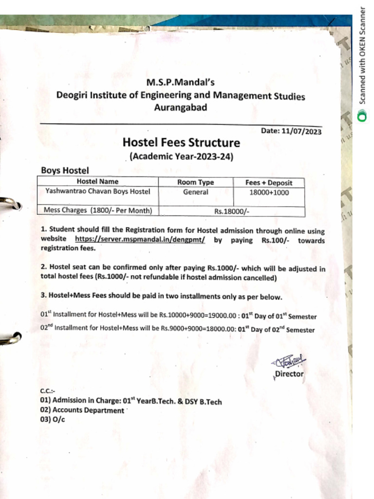 Fy Dsy Hostel | PDF