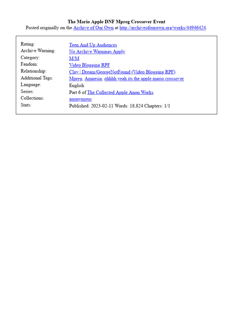 The_Mario_Apple_DNF | PDF