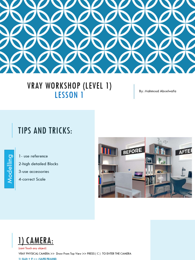 01-LESSON VRAY | PDF | Rendering (Computer Graphics) | Camera