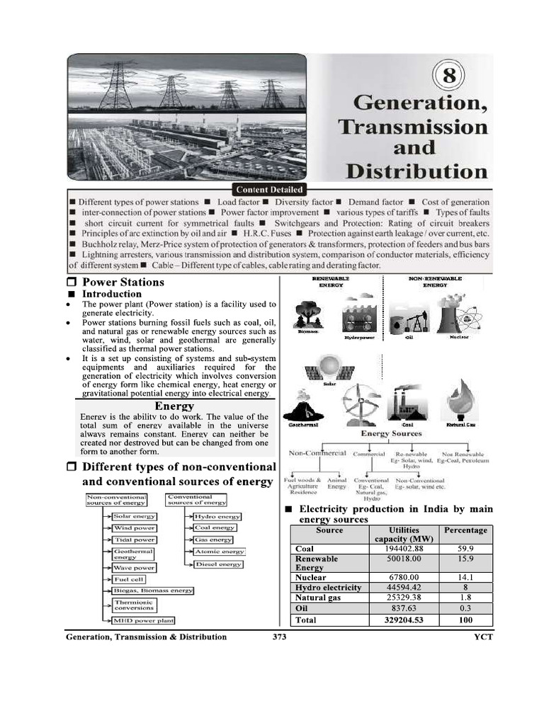 Generation , Transmission , Distribution | PDF