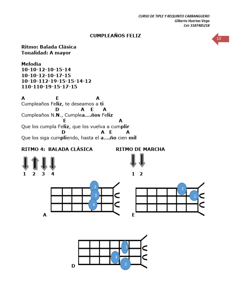 Cumpleaños Requinto | PDF