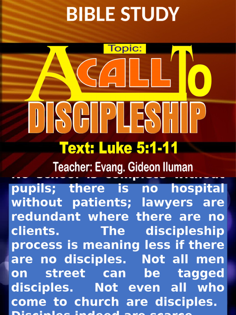 A CALL | PDF | Disciple (Christianity) | Jesus