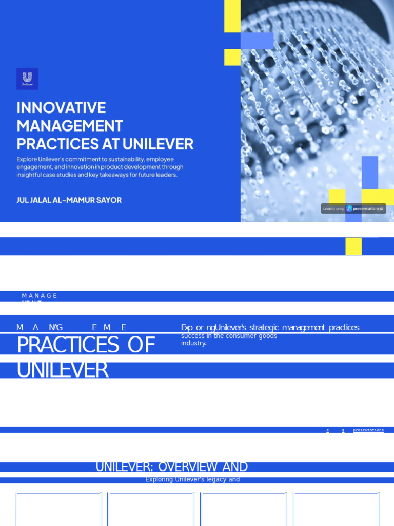 Unilever's Strategic Insights | PDF | Unilever | Business Economics