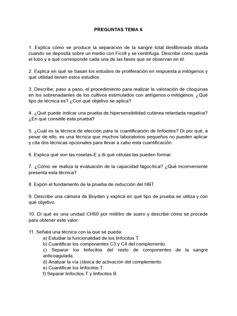 Preguntas Tema 6 | PDF