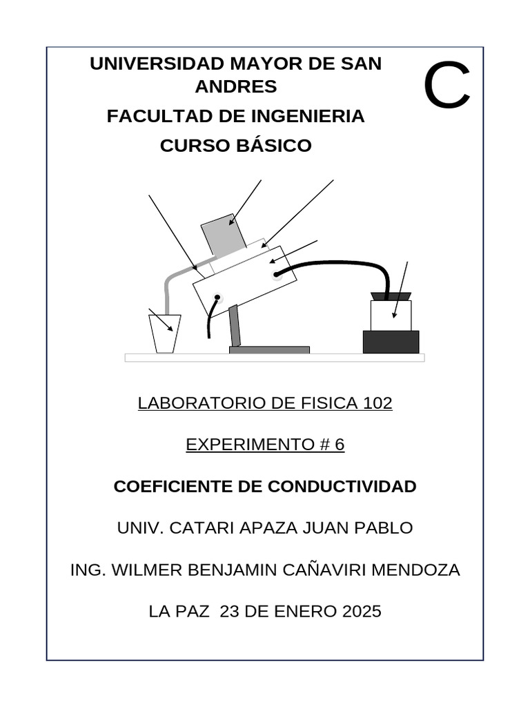 COEFICIENTE DE CONDUCTIVIDAD Info Cata | PDF | Conduccion termica | Calor
