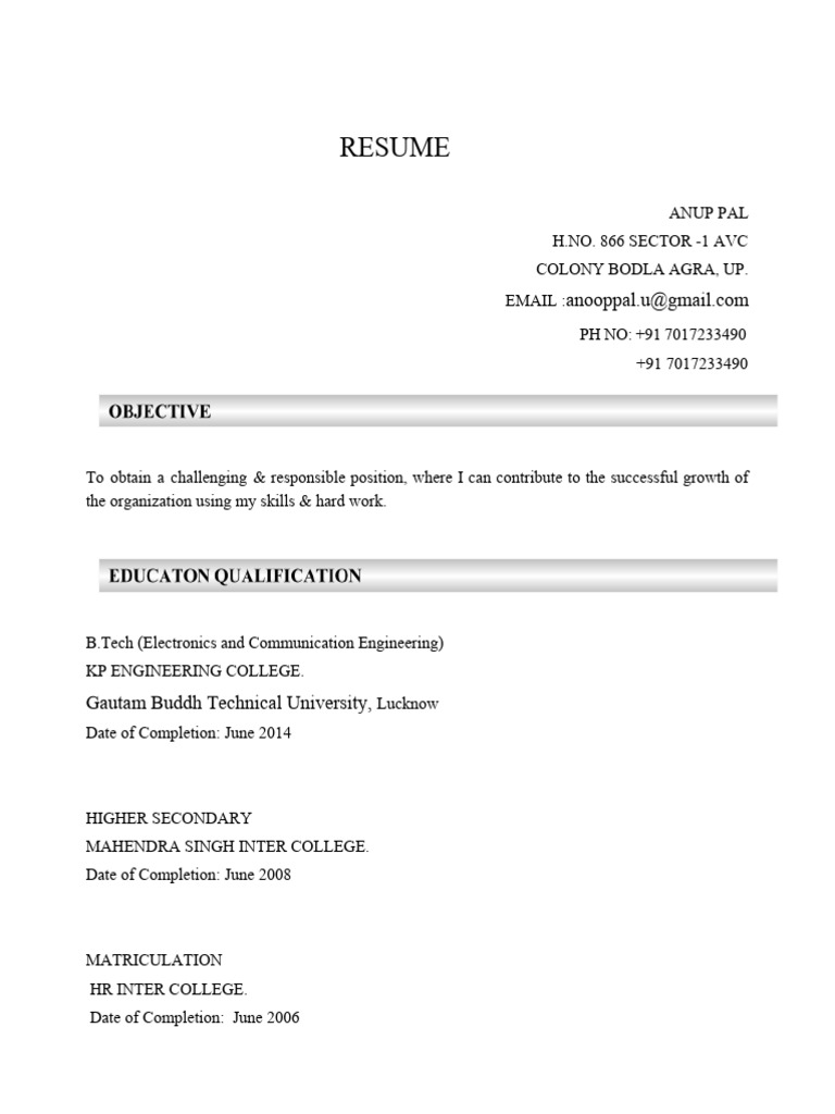 ANUP PAL RESUME (1) (1).doc-1 | PDF