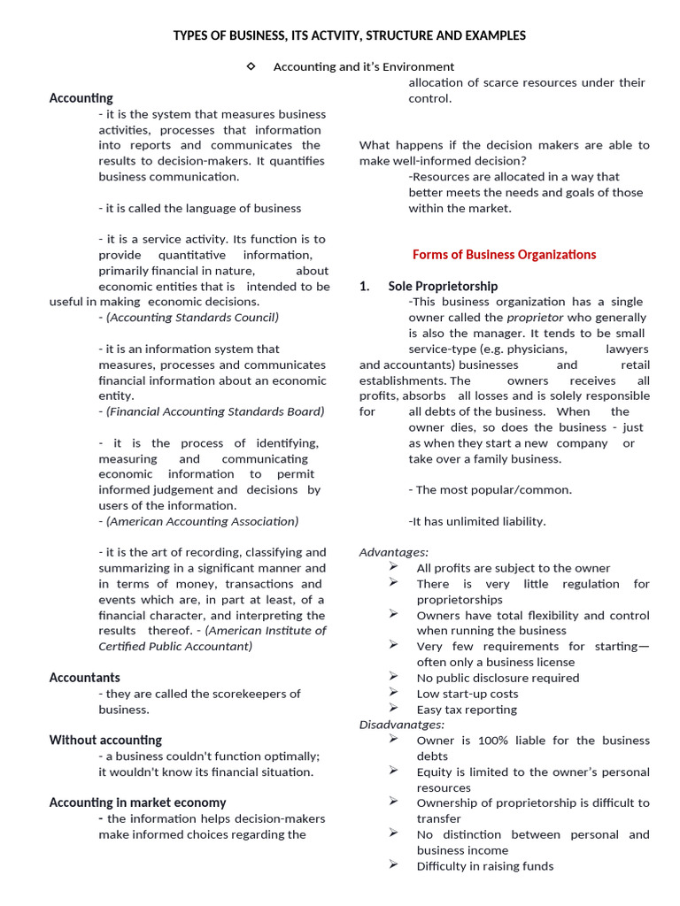 Business Classifications | PDF | Partnership | Limited Liability Company